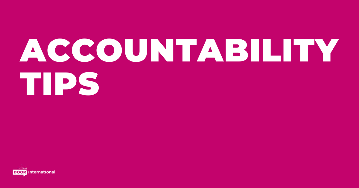 Accountability Tips - DOOR International
